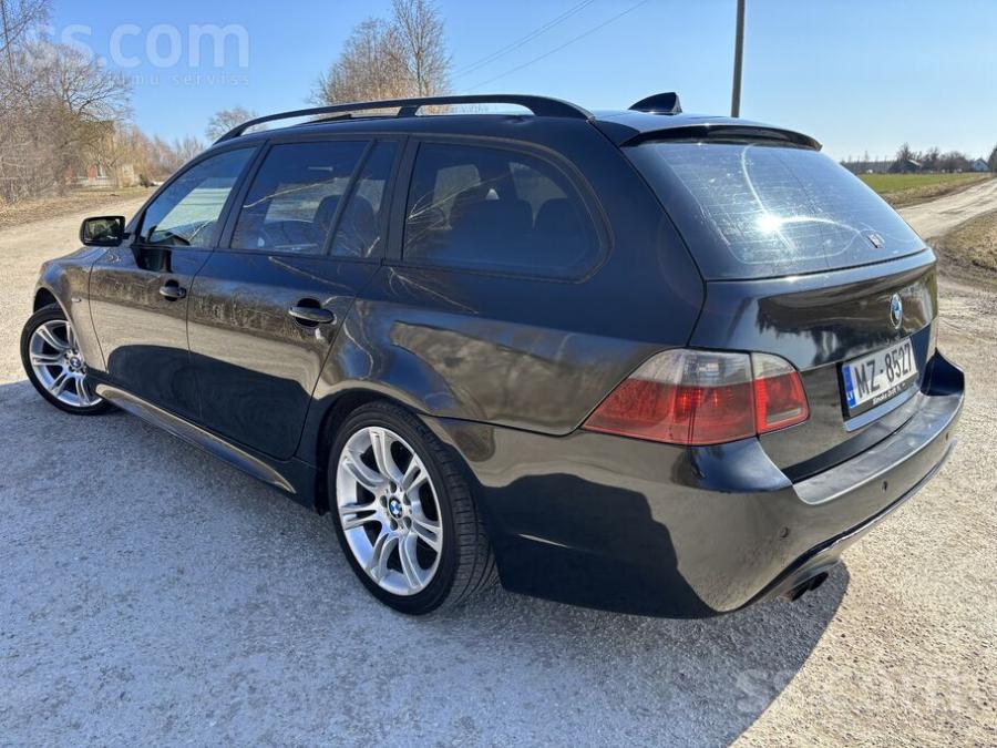Black BMW 530 2005 in Bauska, with an engine capacity of 3.00 L and mileage of 427 thousand km for 3300 €, photo 11 on AUTOMOTO.COM.LV