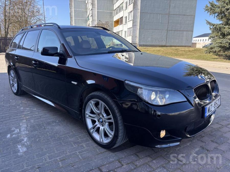 Black BMW 530 2005 in Bauska, with an engine capacity of 3.00 L and mileage of 427 thousand km for 3300 €, photo 15 on AUTOMOTO.COM.LV
