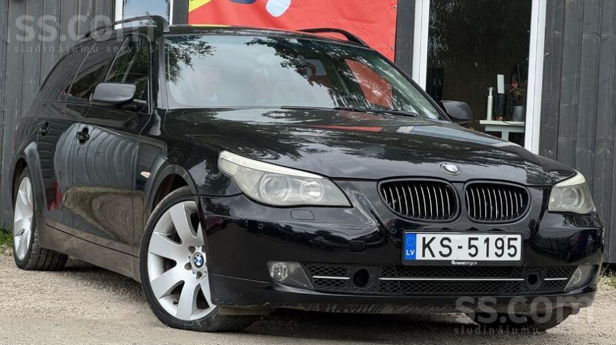 Black BMW 530 2005 in Riga, with an engine capacity of 3.00 L and mileage of 388 thousand km for 1990 €, photo 1 on AUTOMOTO.COM.LV