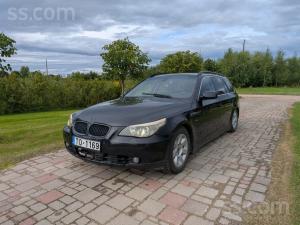 Melns BMW 530 2005 Bauska, ar dzinēja tilpumu 3.00 L un nobraukumu 430 tūkst. km par 2499 €, foto  vietnē AUTOMOTO.COM.LV