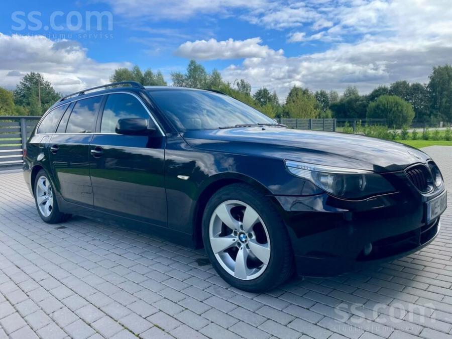 Black BMW 530 2005 in Jelgava, with an engine capacity of 3.00 L and mileage of 394 thousand km for 3900 €, photo 7 on AUTOMOTO.COM.LV