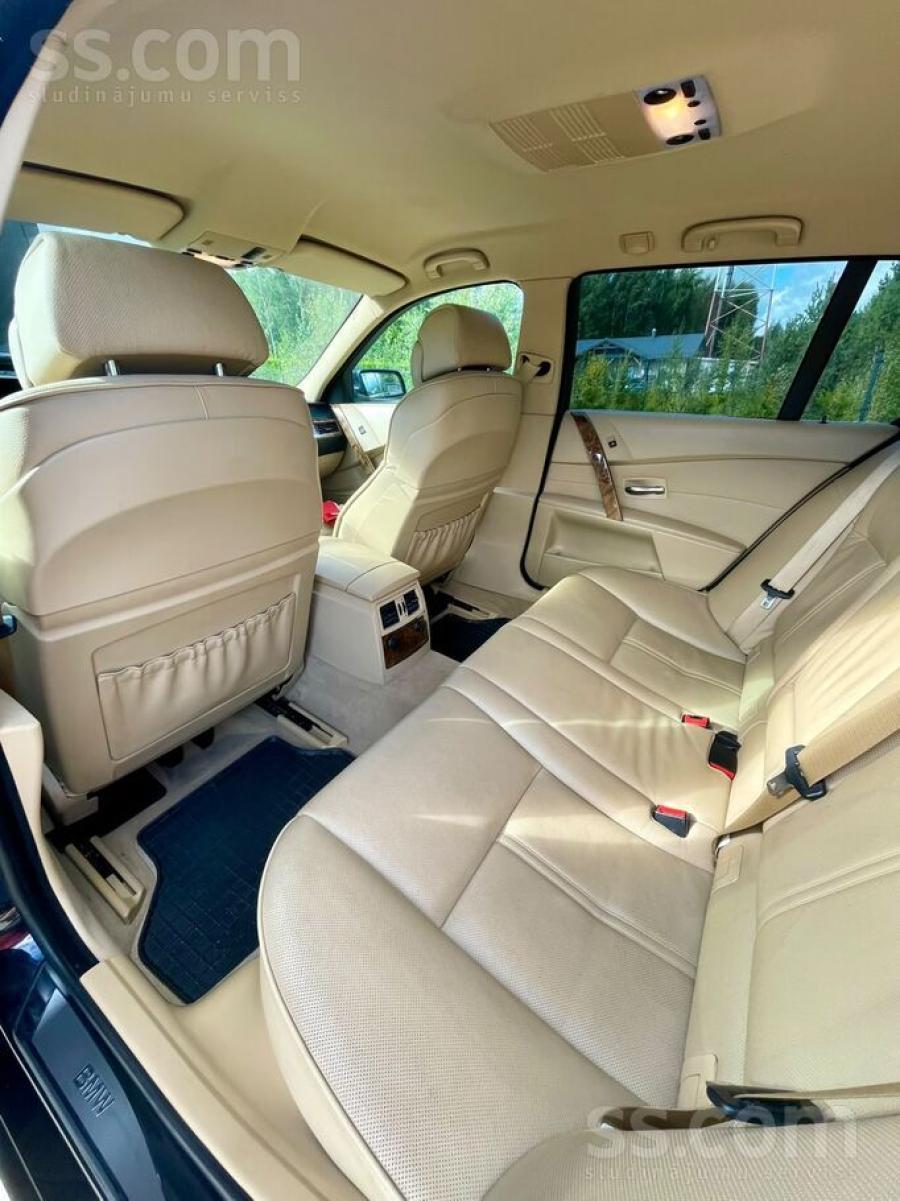 Black BMW 530 2005 in Jelgava, with an engine capacity of 3.00 L and mileage of 394 thousand km for 3900 €, photo 11 on AUTOMOTO.COM.LV