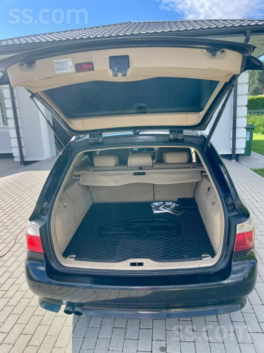 Black BMW 530 2005 in Jelgava, with an engine capacity of 3.00 L and mileage of 394 thousand km for 3900 €, photo 14 on AUTOMOTO.COM.LV