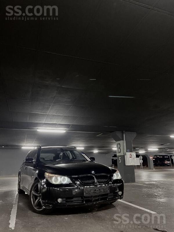 Black BMW 530 2005 in Riga, with an engine capacity of 3.00 L and mileage of 361 thousand km for 3500 €, photo 1 on AUTOMOTO.COM.LV