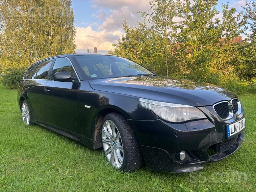 Black BMW 530 2006 in Aizkraukle, with an engine capacity of 3.00 L and mileage of 423 thousand km for 2700 €, photo 1 on AUTOMOTO.COM.LV