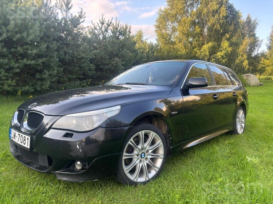 Black BMW 530 2006 in Aizkraukle, with an engine capacity of 3.00 L and mileage of 423 thousand km for 2700 €, photo 2 on AUTOMOTO.COM.LV
