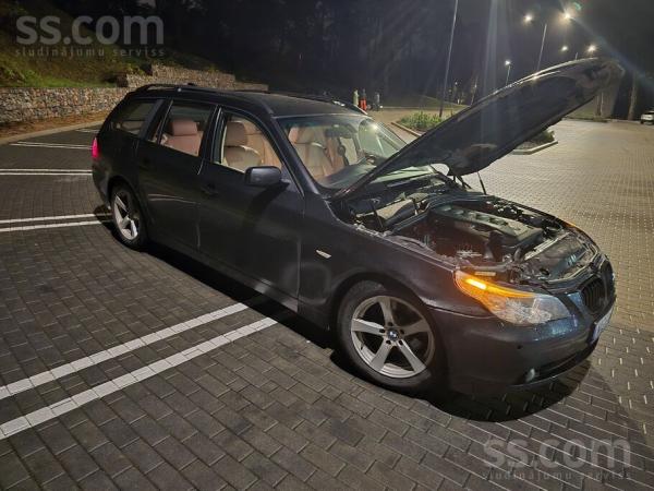 Black BMW 530 2006 in Ventspils, with an engine capacity of 3.00 L and mileage of 380 thousand km for 2300 €, photo 1 on AUTOMOTO.COM.LV