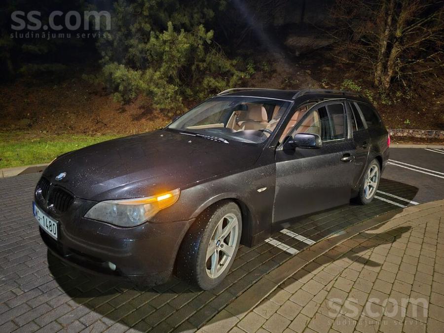 Black BMW 530 2006 in Ventspils, with an engine capacity of 3.00 L and mileage of 380 thousand km for 2300 €, photo 2 on AUTOMOTO.COM.LV