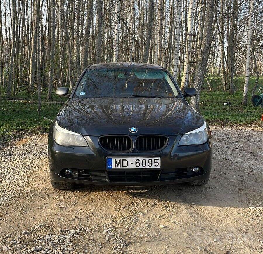 Black BMW 530 2006 in Tukums, with an engine capacity of 3.00 L and mileage of 322 thousand km for 4200 €, photo 2 on AUTOMOTO.COM.LV