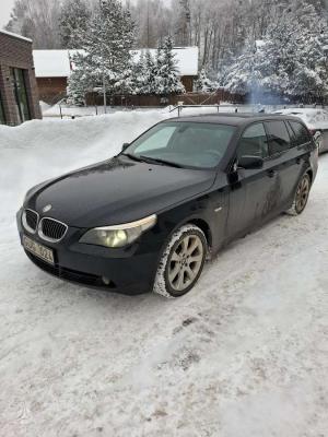 Melns BMW 530 2006 Viļņa, ar dzinēja tilpumu 3.00 L un nobraukumu 390 tūkst. km par 1650 €, foto  vietnē AUTOMOTO.COM.LV