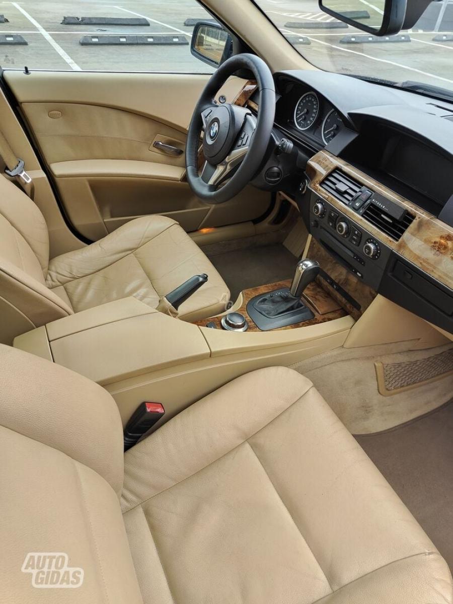 Melns BMW 530 2006 Viļņa, ar dzinēja tilpumu 3.00 L un nobraukumu 446 tūkst. km par 3499 €, foto 10 vietnē AUTOMOTO.COM.LV