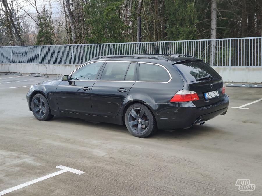 Black BMW 530 2006 in Vilnius, with an engine capacity of 3.00 L and mileage of 446 thousand km for 3499 €, photo 3 on AUTOMOTO.COM.LV