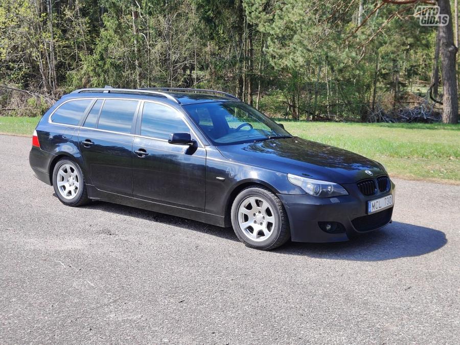 Black BMW 530 2006 in Vilnius, with an engine capacity of 3.00 L and mileage of 405 thousand km for 1799 €, photo 5 on AUTOMOTO.COM.LV