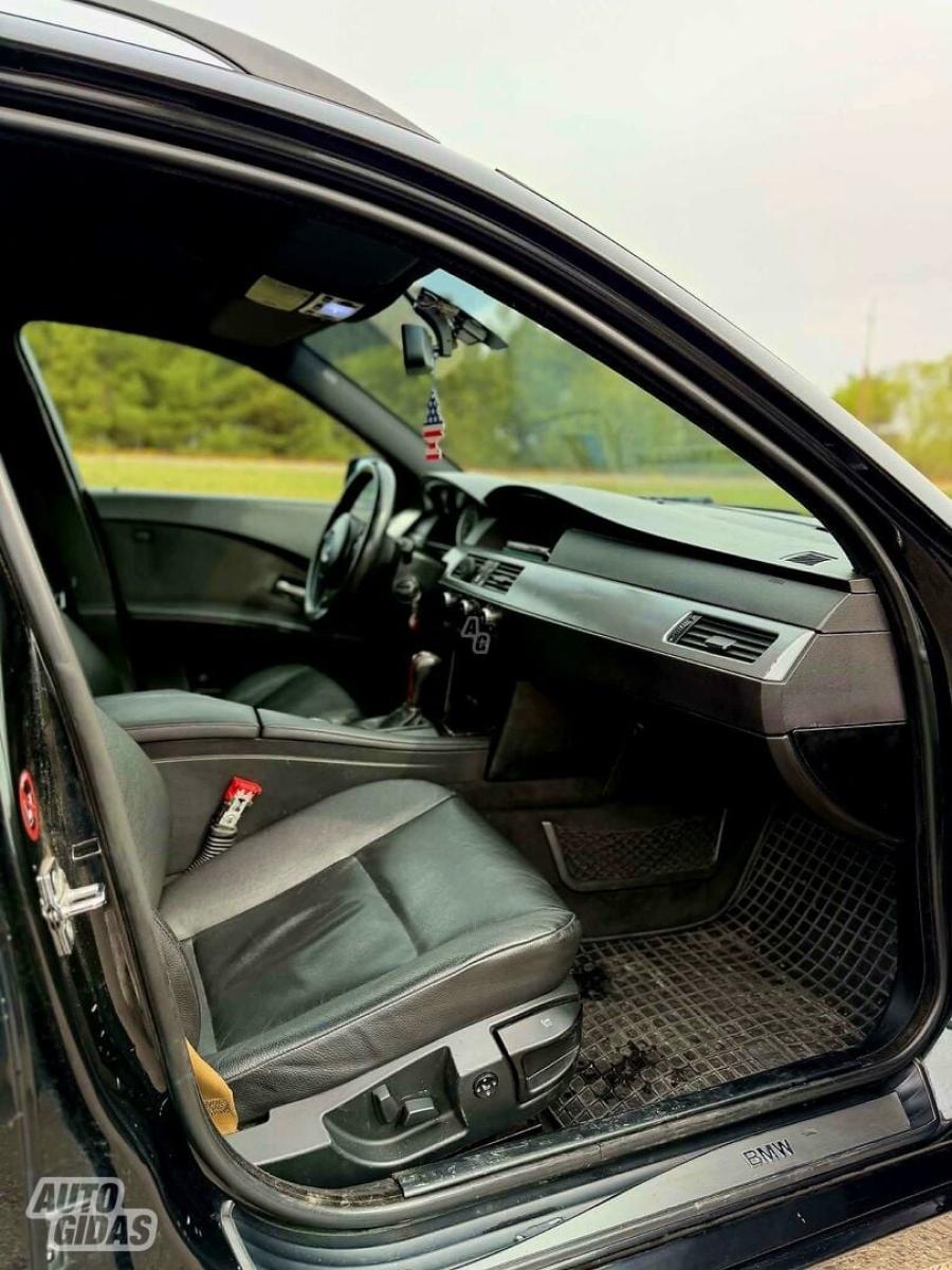 Melns BMW 530 2006 Klaipėda, ar dzinēja tilpumu 2.50 L un nobraukumu 400 tūkst. km par 2750 €, foto 18 vietnē AUTOMOTO.COM.LV
