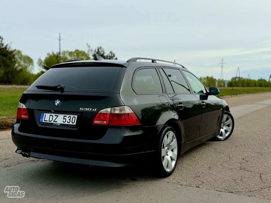 Black BMW 530 2006 in Kaunas, with an engine capacity of 2.50 L and mileage of 400 thousand km for 2750 €, photo 4 on AUTOMOTO.COM.LV