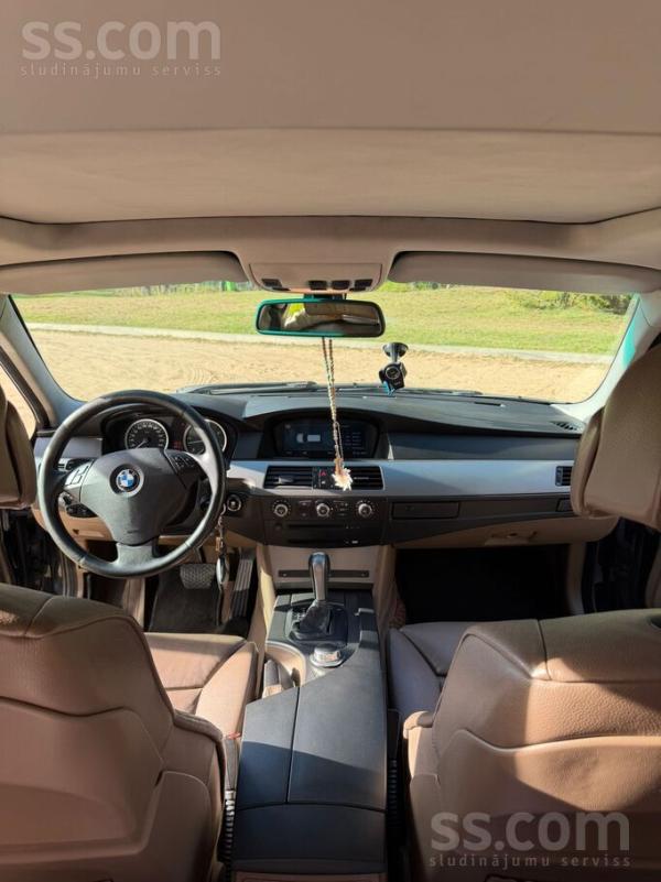Black BMW 530 2006 in Jekabpils, with an engine capacity of 3.00 L and mileage of 358 thousand km for 4250 €, photo 5 on AUTOMOTO.COM.LV