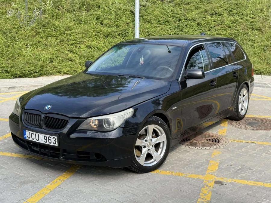 Melns BMW 530 2006 Viļņa, ar dzinēja tilpumu 3.00 L un nobraukumu 351 tūkst. km par 2000 €, foto 4 vietnē AUTOMOTO.COM.LV