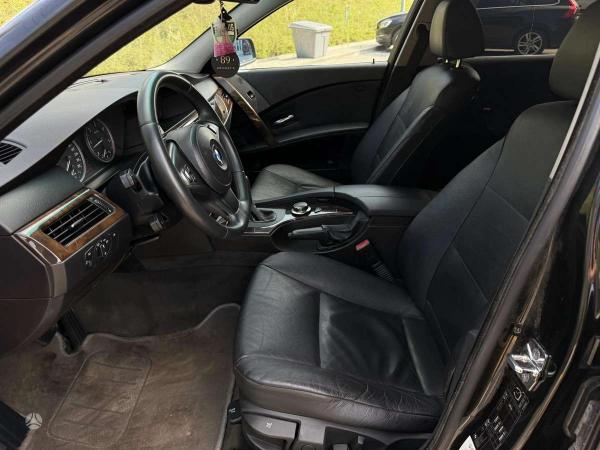 Black BMW 530 2006 in Vilnius, with an engine capacity of 3.00 L and mileage of 351 thousand km for 2000 €, photo 8 on AUTOMOTO.COM.LV
