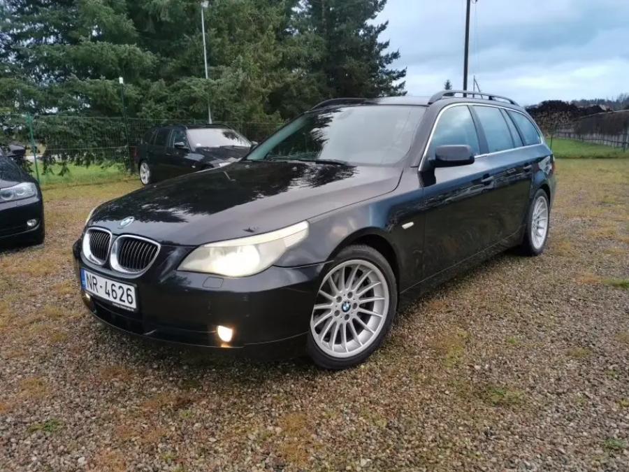 Black BMW 530 2006 in Kuldiga, with an engine capacity of 3.00 L and mileage of 349 thousand km for 4690 €, photo 1 on AUTOMOTO.COM.LV