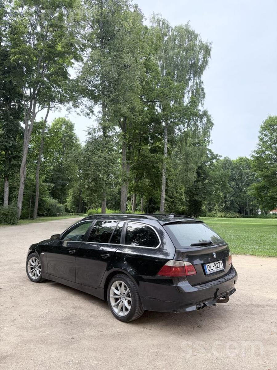 Black BMW 530 2006 in Riga, with an engine capacity of 3.00 L and mileage of 322 thousand km for 3150 €, photo 6 on AUTOMOTO.COM.LV