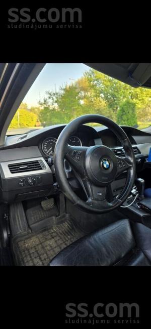 Black BMW 530 2006 in Cesis, with an engine capacity of 3.00 L and mileage of 400 thousand km for 4399 €, photo 17 on AUTOMOTO.COM.LV