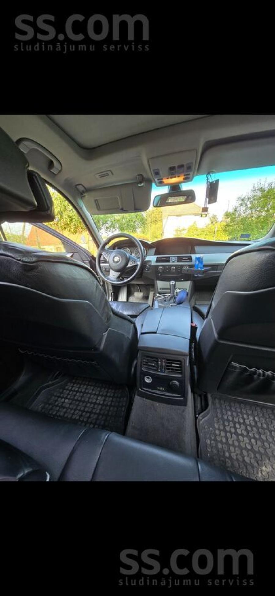 Black BMW 530 2006 in Cesis, with an engine capacity of 3.00 L and mileage of 400 thousand km for 4399 €, photo 20 on AUTOMOTO.COM.LV