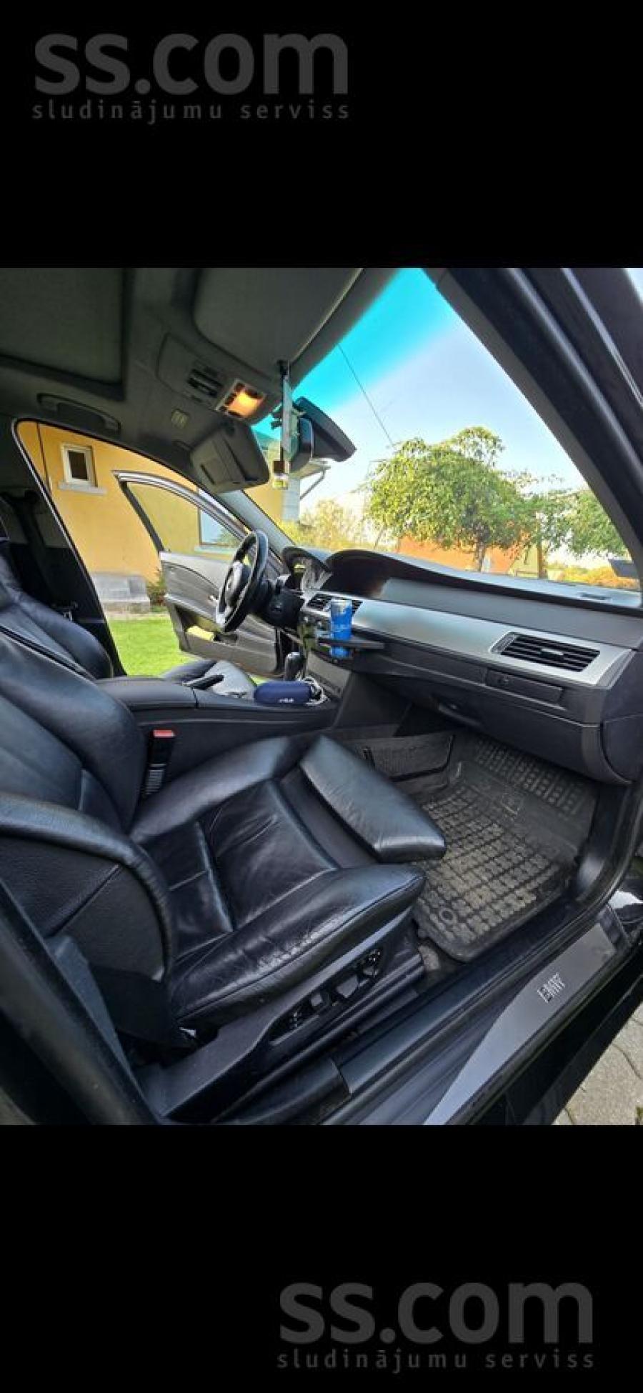 Black BMW 530 2006 in Cesis, with an engine capacity of 3.00 L and mileage of 400 thousand km for 4399 €, photo 22 on AUTOMOTO.COM.LV