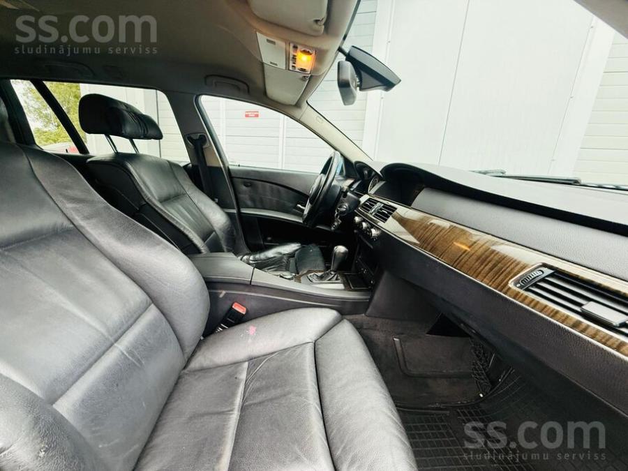 Melns BMW 530 2006 Rīga, ar dzinēja tilpumu 3.00 L un nobraukumu 416 tūkst. km par 2900 €, foto 8 vietnē AUTOMOTO.COM.LV