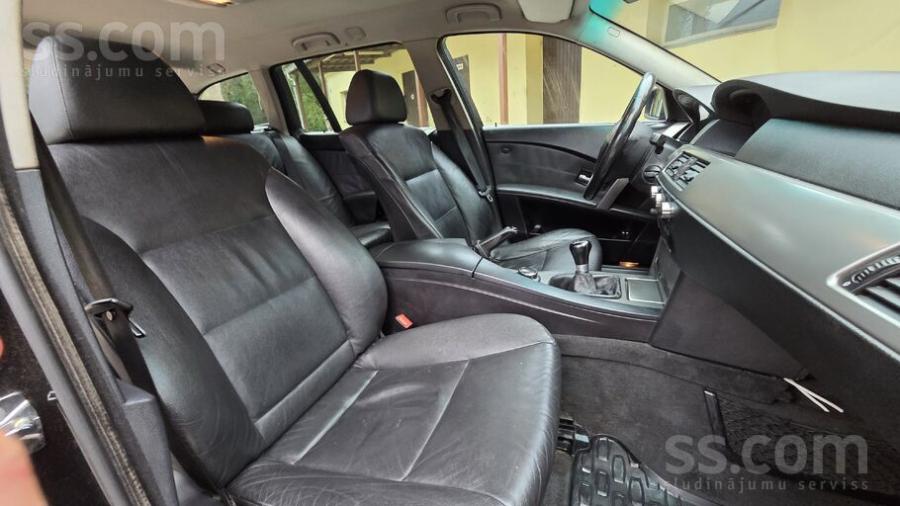 Black BMW 530 2006 in Riga, with an engine capacity of 3.00 L and mileage of 450 thousand km for 3500 €, photo 12 on AUTOMOTO.COM.LV