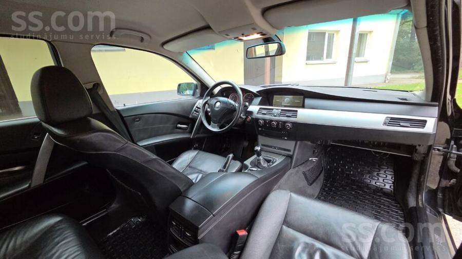 Black BMW 530 2006 in Riga, with an engine capacity of 3.00 L and mileage of 450 thousand km for 3500 €, photo 13 on AUTOMOTO.COM.LV
