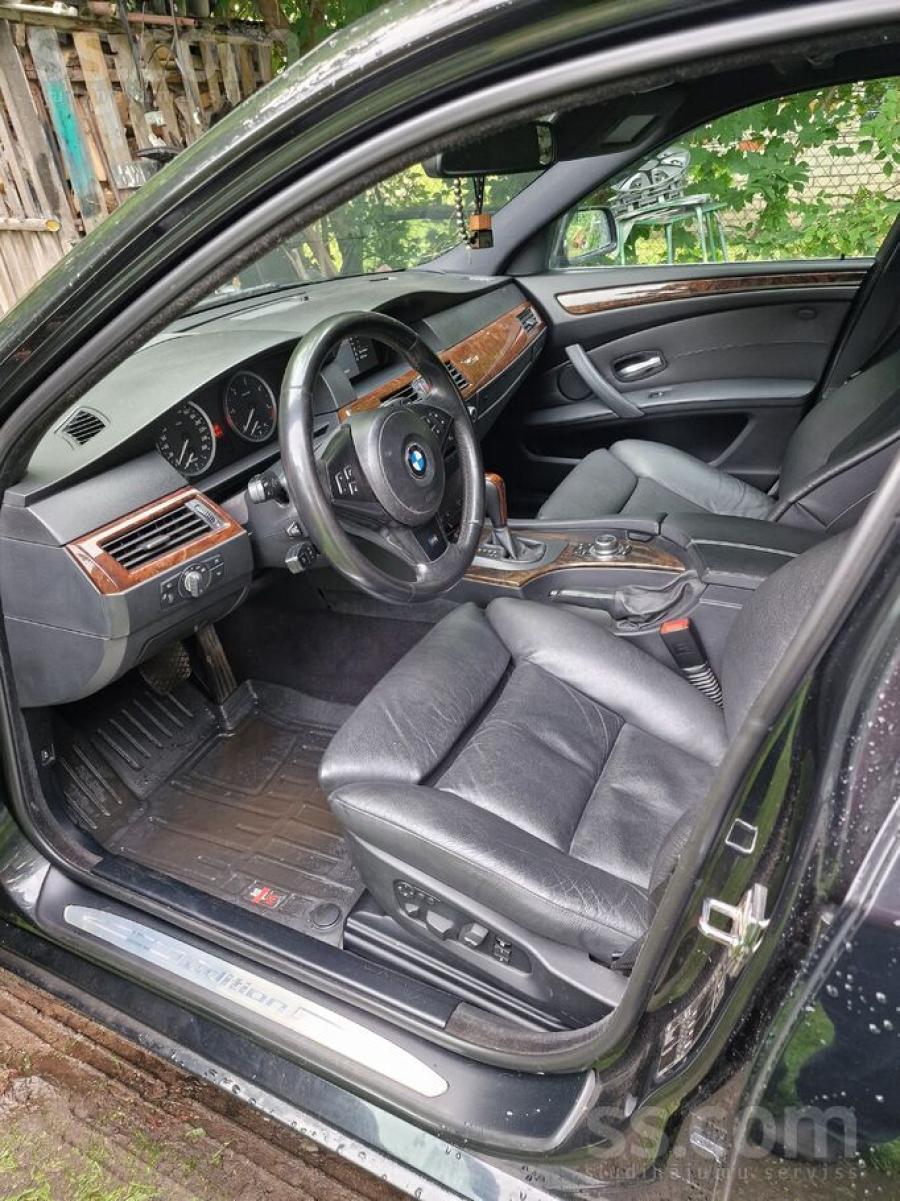 Melns BMW 530 2006 Rēzekne, ar dzinēja tilpumu 3.00 L un nobraukumu 348 tūkst. km par 4600 €, foto 4 vietnē AUTOMOTO.COM.LV