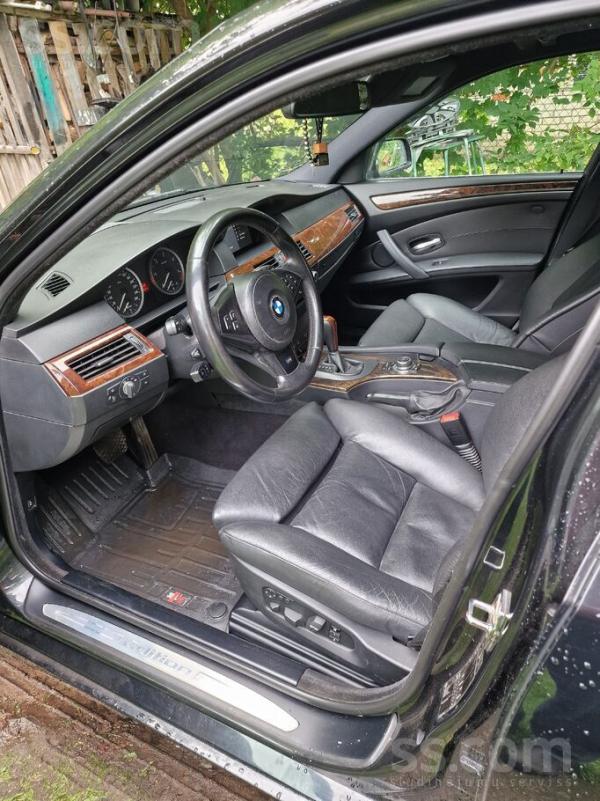 Melns BMW 530 2006 Rēzekne, ar dzinēja tilpumu 3.00 L un nobraukumu 348 tūkst. km par 4600 €, foto 3 vietnē AUTOMOTO.COM.LV
