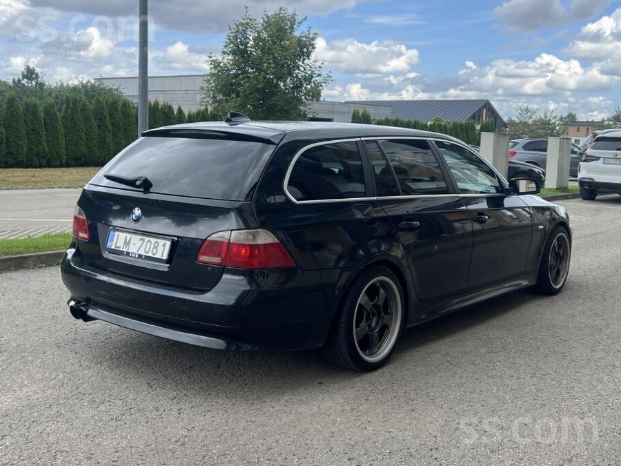 Black BMW 530 2006 in Riga, with an engine capacity of 3.00 L and mileage of 400 thousand km for 2570 €, photo 3 on AUTOMOTO.COM.LV