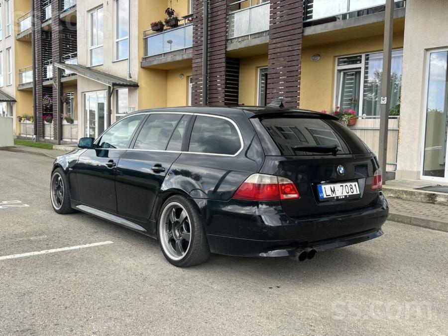 Black BMW 530 2006 in Riga, with an engine capacity of 3.00 L and mileage of 400 thousand km for 2570 €, photo 5 on AUTOMOTO.COM.LV