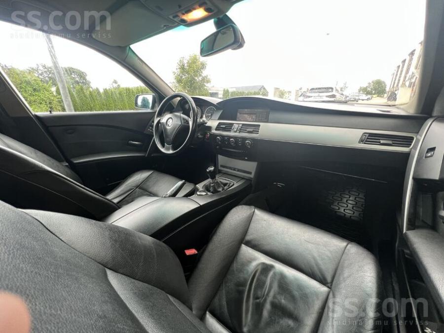 Black BMW 530 2006 in Riga, with an engine capacity of 3.00 L and mileage of 400 thousand km for 2570 €, photo 7 on AUTOMOTO.COM.LV