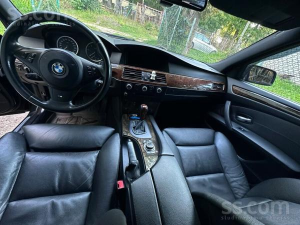 Black BMW 530 2006 in Rezekne, with an engine capacity of 3.00 L and mileage of 348 thousand km for 3650 €, photo 5 on AUTOMOTO.COM.LV