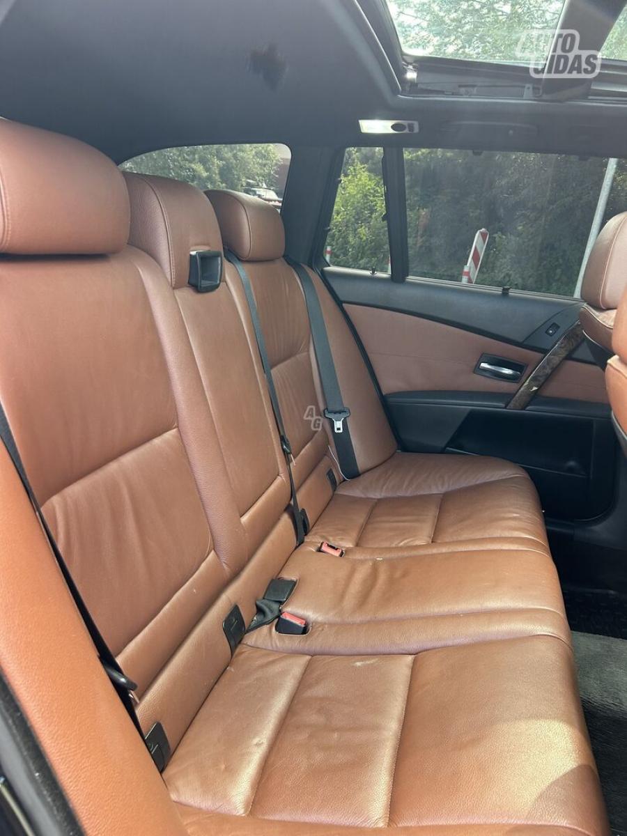 Black BMW 530 2006 in Kaunas, with an engine capacity of 3.00 L and mileage of 345 thousand km for 4750 €, photo 21 on AUTOMOTO.COM.LV
