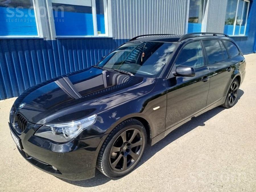 Black BMW 530 2006 in Daugavpils, with an engine capacity of 3.00 L and mileage of 378 thousand km for 4200 €, photo 1 on AUTOMOTO.COM.LV