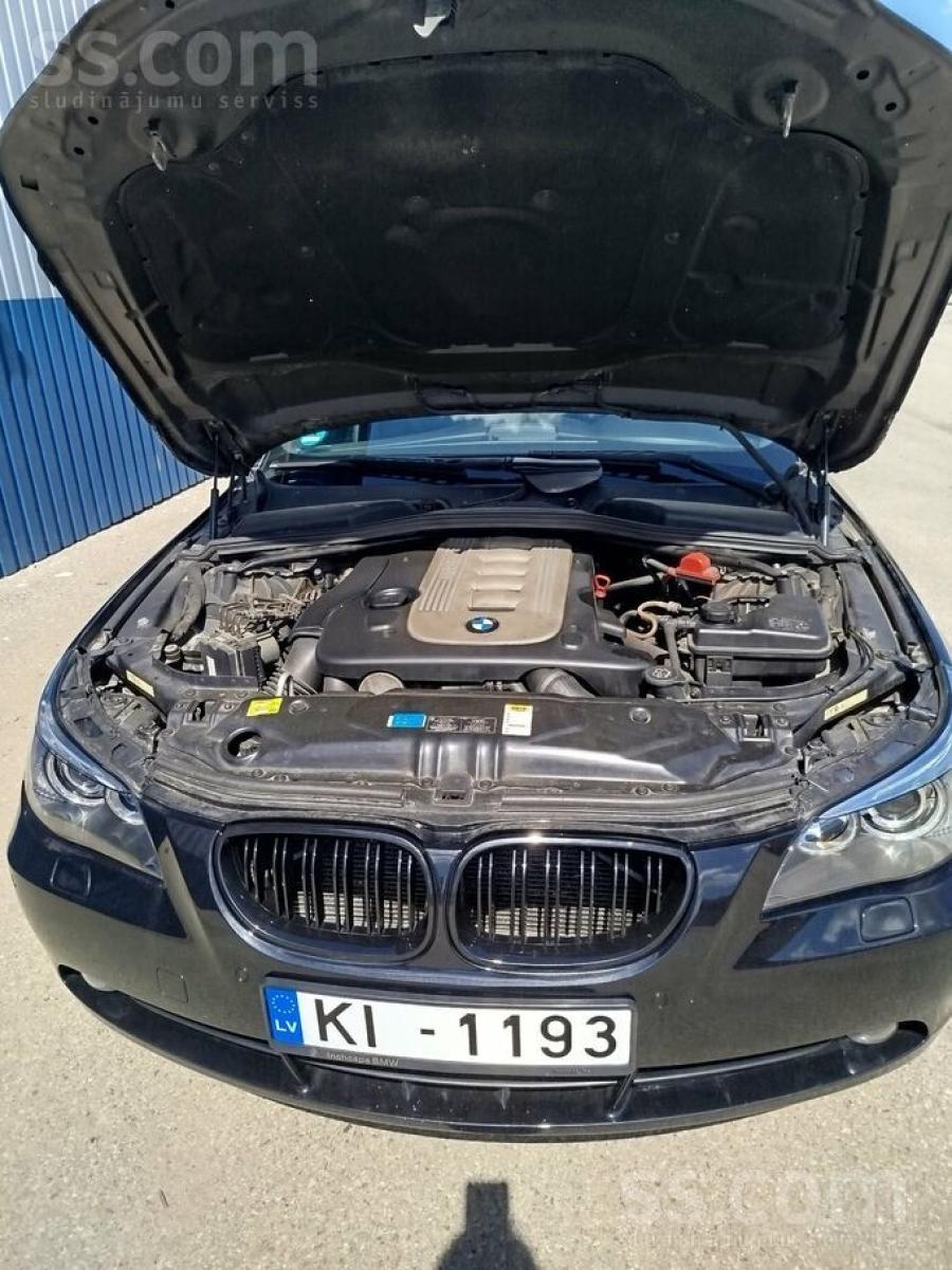 Black BMW 530 2006 in Daugavpils, with an engine capacity of 3.00 L and mileage of 378 thousand km for 4200 €, photo 7 on AUTOMOTO.COM.LV