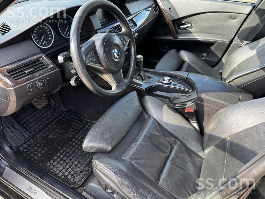 Melns BMW 530 2006 Rīga, ar dzinēja tilpumu 3.00 L un nobraukumu 362 tūkst. km par 3300 €, foto 5 vietnē AUTOMOTO.COM.LV