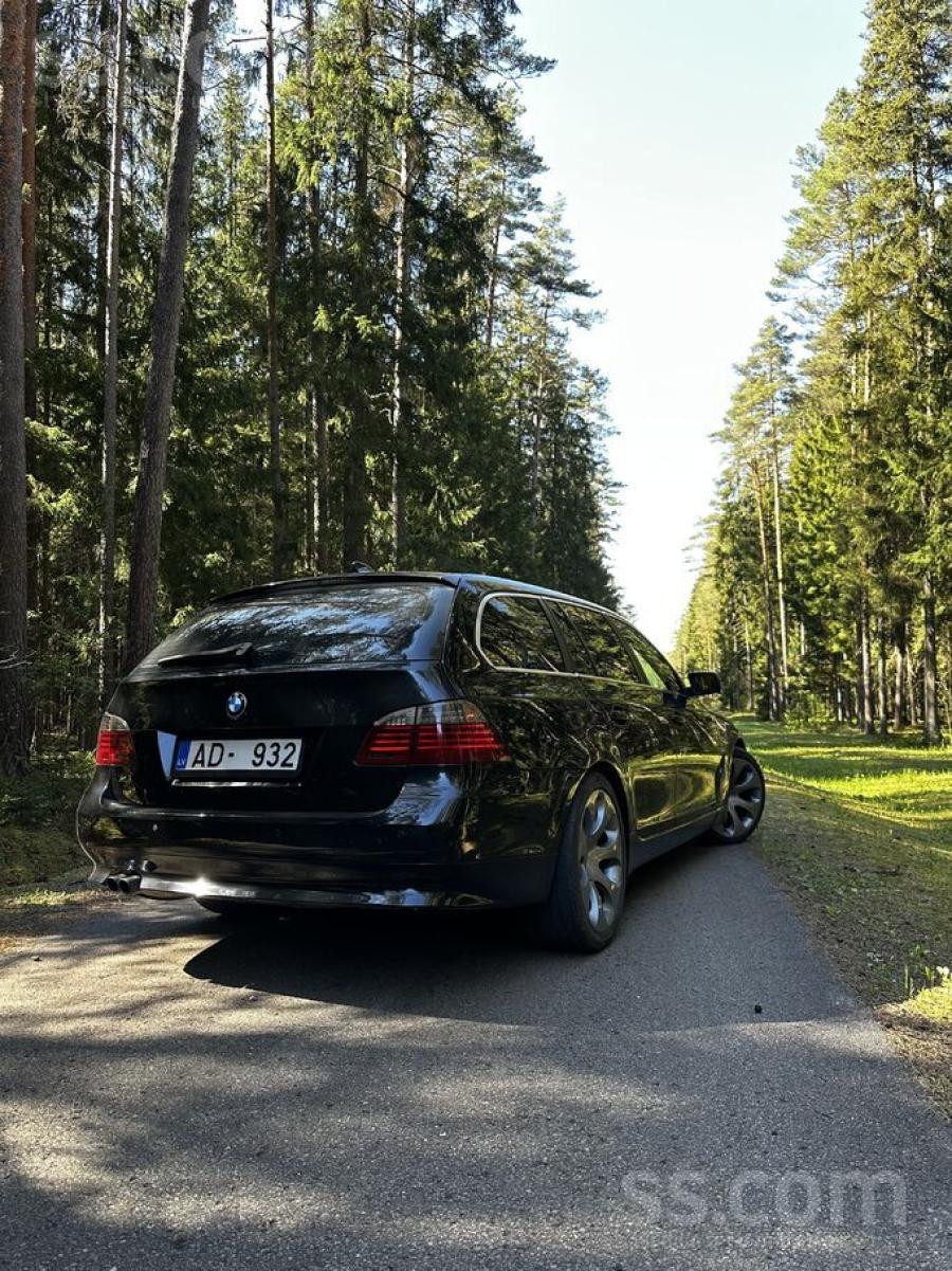 Black BMW 530 2007 in Daugavpils, with an engine capacity of 3.00 L and mileage of 346 thousand km for 4900 €, photo 3 on AUTOMOTO.COM.LV