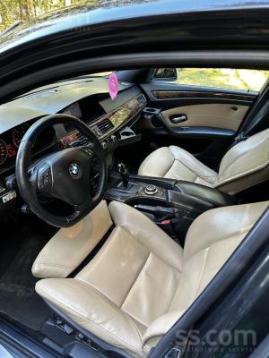 Black BMW 530 2007 in Daugavpils, with an engine capacity of 3.00 L and mileage of 346 thousand km for 4900 €, photo 6 on AUTOMOTO.COM.LV