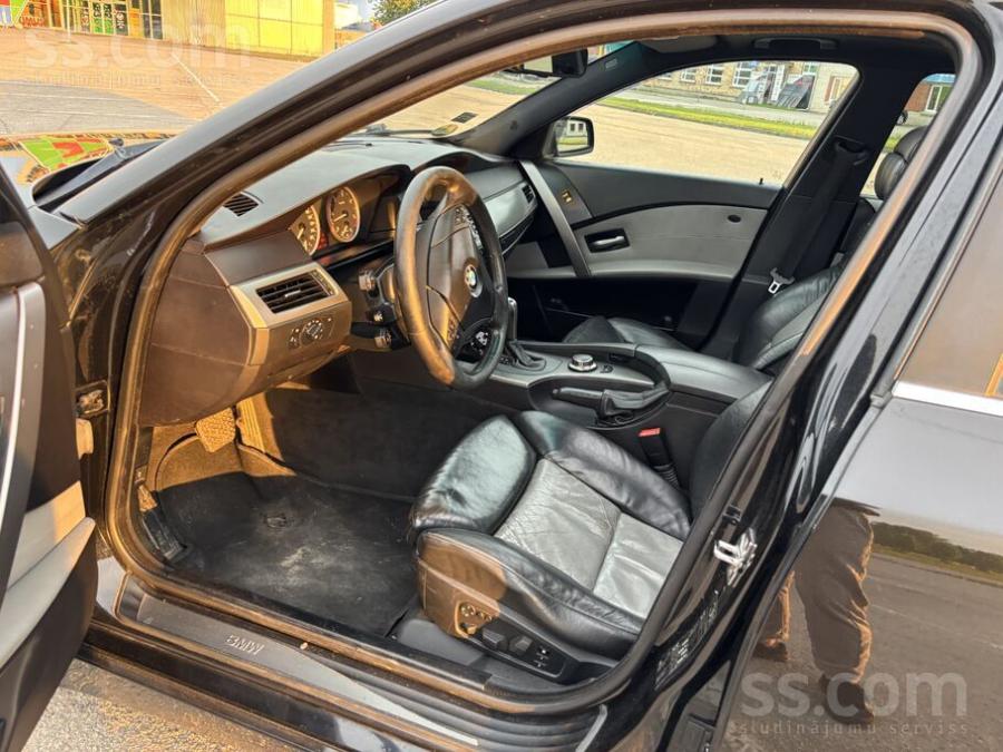 Melns BMW 530 2007 Ogre, ar dzinēja tilpumu 3.00 L un nobraukumu 341 tūkst. km par 27500 €, foto 17 vietnē AUTOMOTO.COM.LV