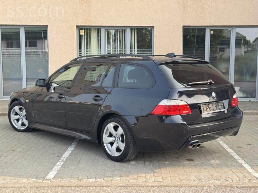 Black BMW 530 2007 in Jelgava, with an engine capacity of 3.00 L and mileage of 283 thousand km for 5950 €, photo 6 on AUTOMOTO.COM.LV