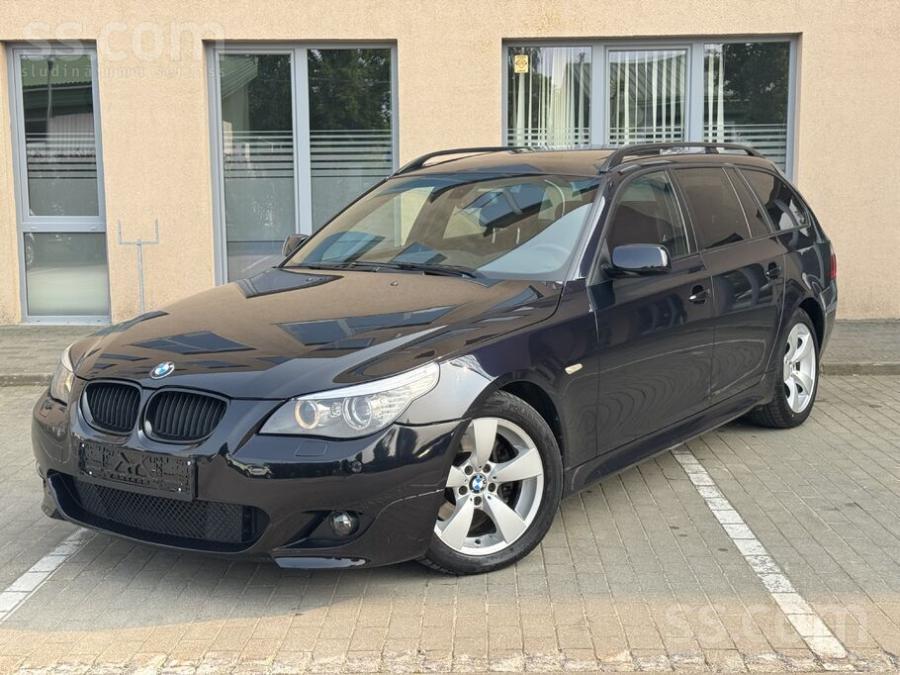 Black BMW 530 2007 in Jelgava, with an engine capacity of 3.00 L and mileage of 283 thousand km for 5950 €, photo 7 on AUTOMOTO.COM.LV