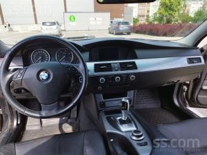 Black BMW 530 2007 in Riga, with an engine capacity of 3.00 L and mileage of 360 thousand km for 4400 €, photo 7 on AUTOMOTO.COM.LV