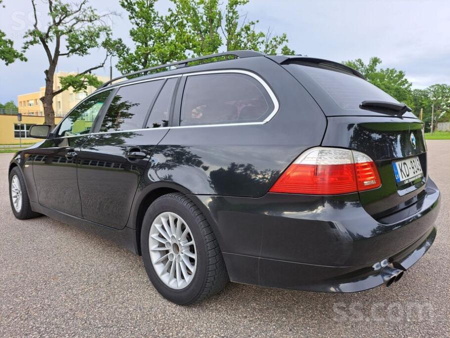 Black BMW 530 2007 in Riga, with an engine capacity of 3.00 L and mileage of 309 thousand km for 3200 €, photo 6 on AUTOMOTO.COM.LV
