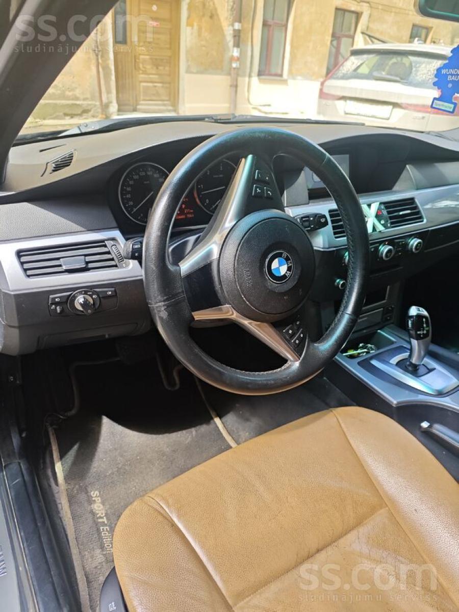 Melns BMW 530 2007 Bauska, ar dzinēja tilpumu 3.00 L un nobraukumu 34 tūkst. km par 3500 €, foto 9 vietnē AUTOMOTO.COM.LV