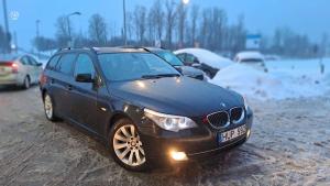 Melns BMW 530 2007 Viļņa, ar dzinēja tilpumu 2.99 L un nobraukumu 440 tūkst. km par 2999 €, foto  vietnē AUTOMOTO.COM.LV