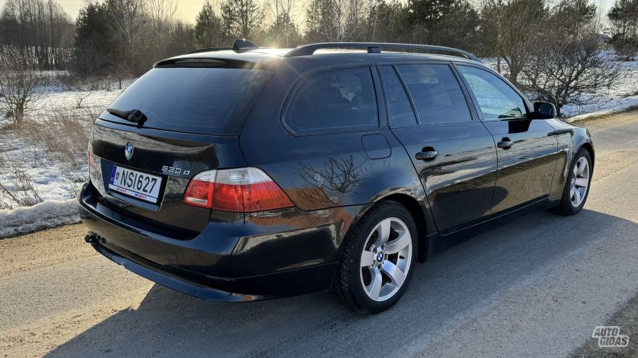 Black BMW 530 2007 in Vilnius, with an engine capacity of 3.00 L and mileage of 482 thousand km for 3600 €, photo 1 on AUTOMOTO.COM.LV